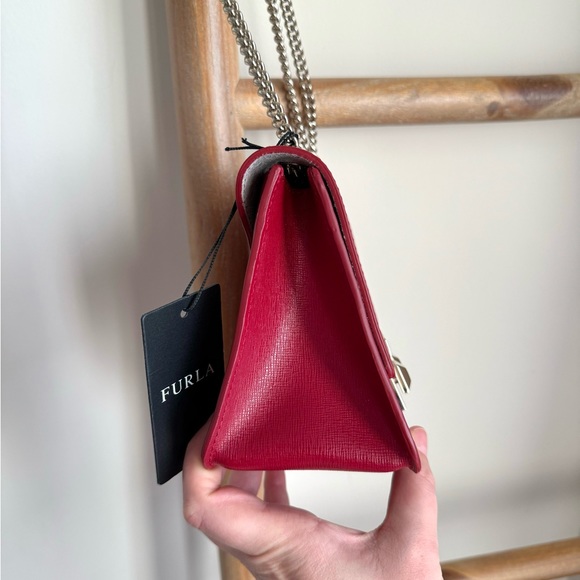 Furla | Bags | Nwt Furla Bella Mini Crossbody Bag In Red Made Of ...